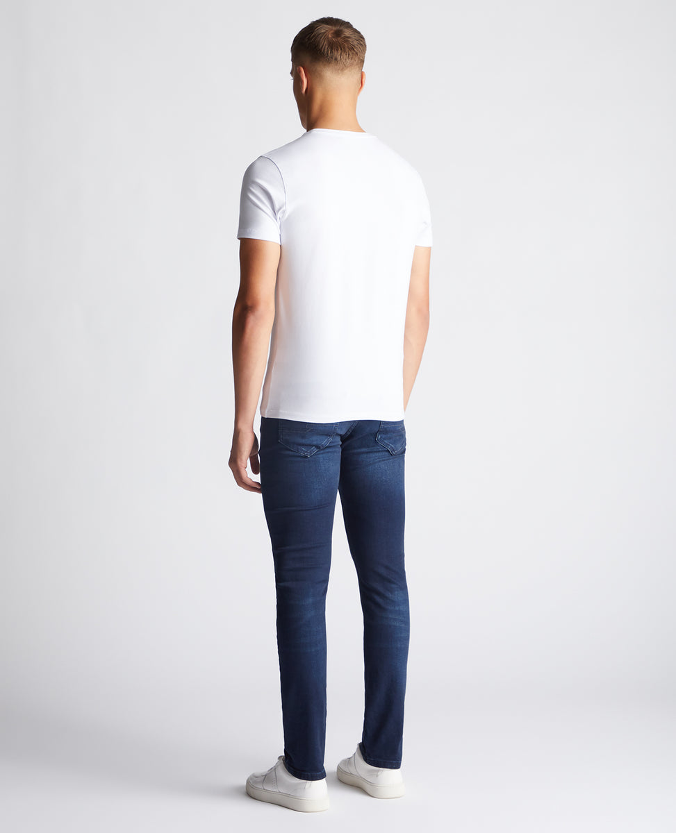 REMUS UOMO : Slim Fit Navy Apollo Jeans – The Cope