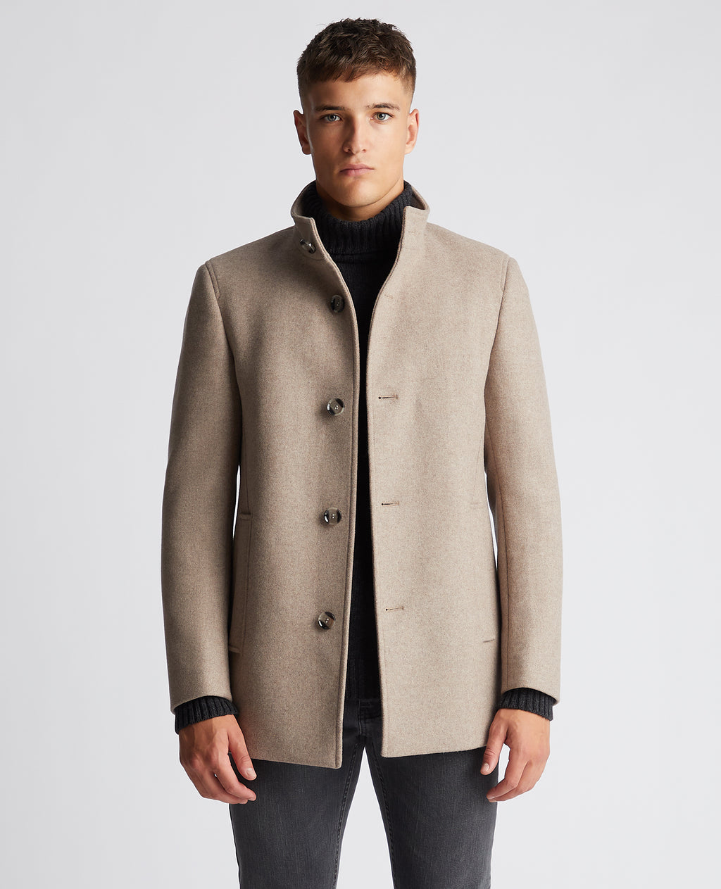 REMUS UOMO Jonah Tailored Coat - Taupe – The Cope