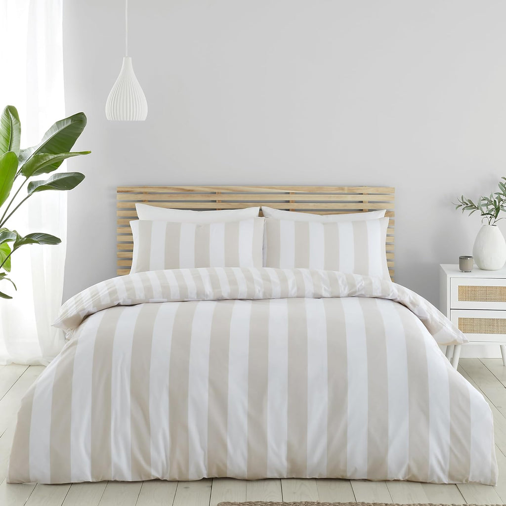 CATHERINE LANSFIELD Cove Stripe Duvet Cover Set - Natural – The Cope