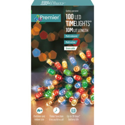 PREMIER 200 Multi-Action LED Supabrights with Timer - Multi Coloured ...